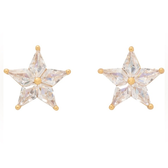 kate spade | Jewelry | Kate Spade Gold Star Crystal Earrings | Poshmark